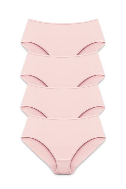 4-pack Maxi panty in micro feeling dusty pink