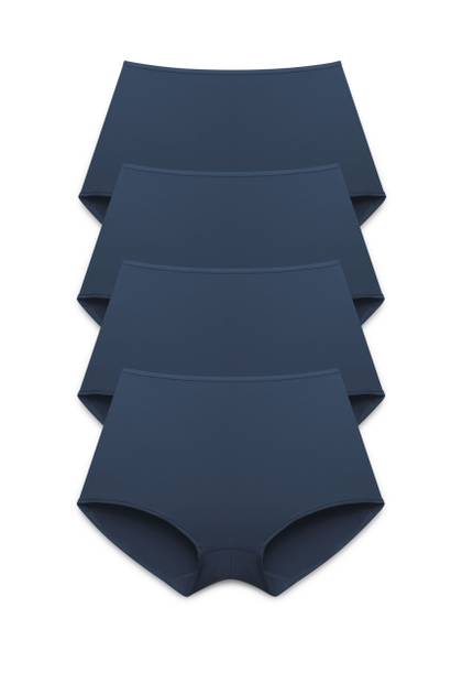 4-pack Basic boxer panty dark blue