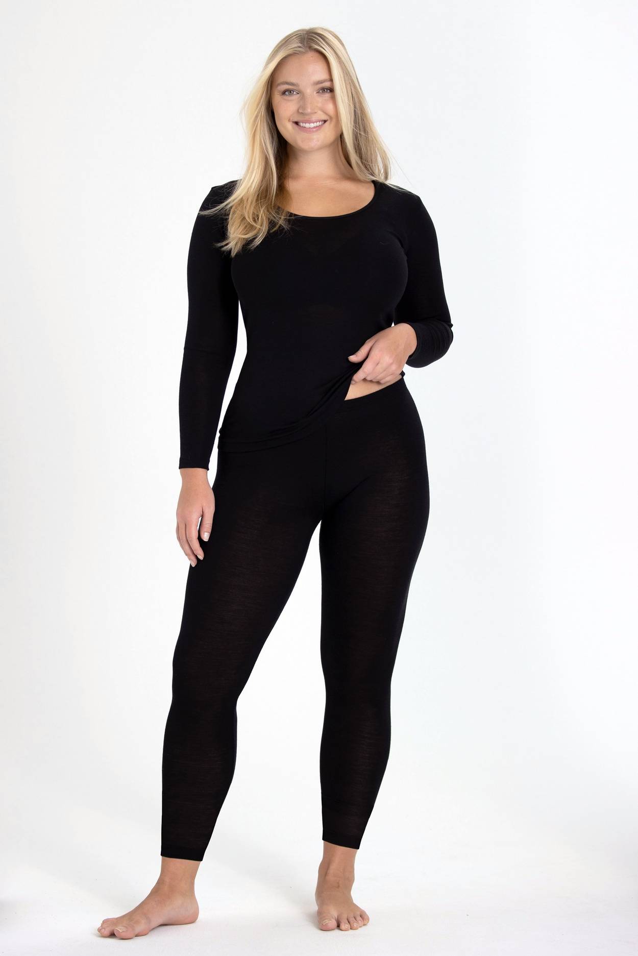 Warm And Cozy Merino Wool Leggings Perfect As A Base Layer All Year